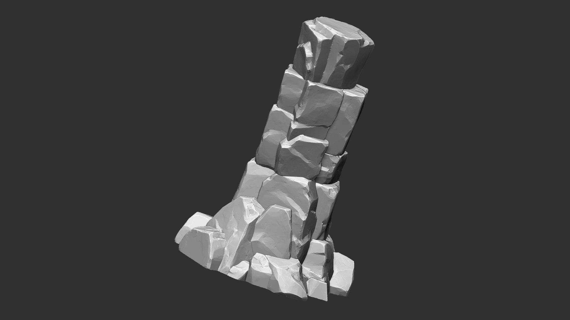 3D 3D Model Of Stone Columns Zbrush Sculpt Model - TurboSquid 2056505