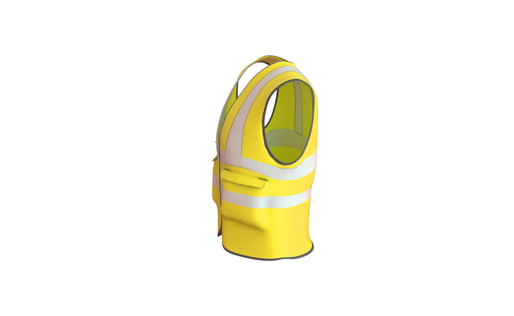 Realistic Worker Vest 006 3D Model - TurboSquid 2318932