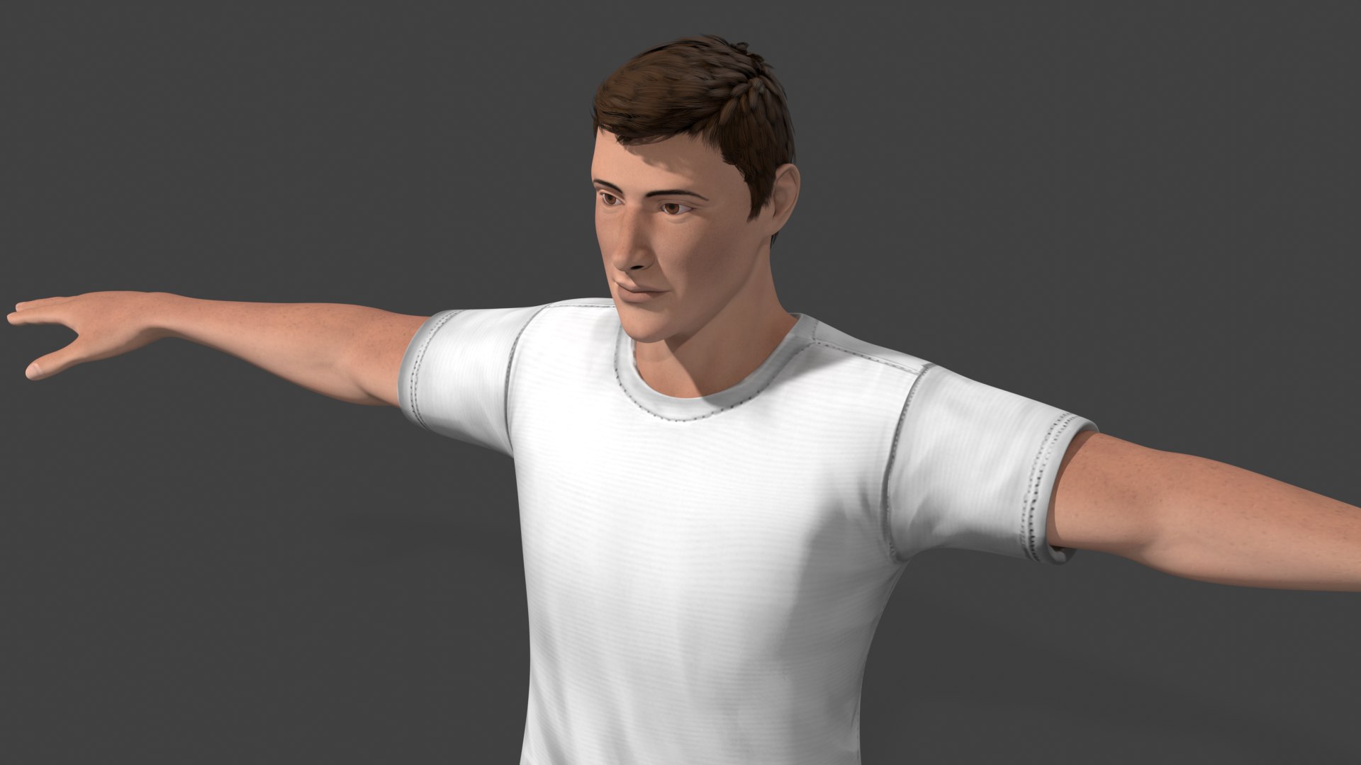 3D Realistic Basic Male - Non Rigged Model - TurboSquid 2222291
