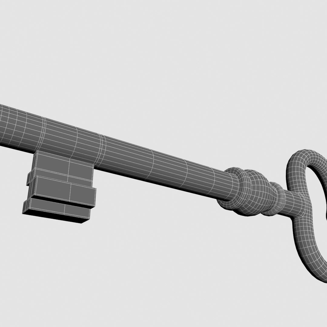 3D old key design v3 model - TurboSquid 1209127