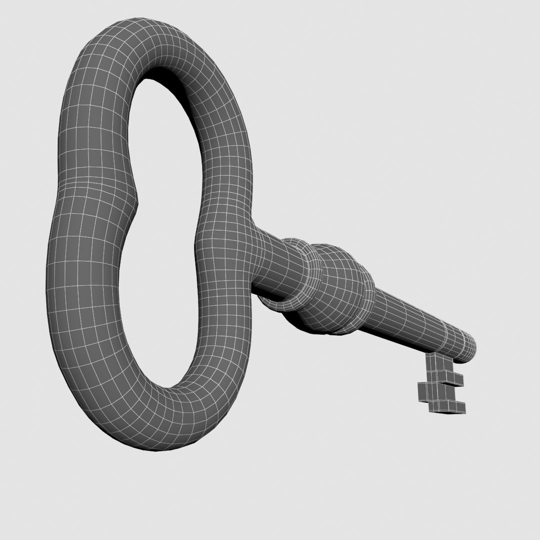3D old key design v3 model - TurboSquid 1209127