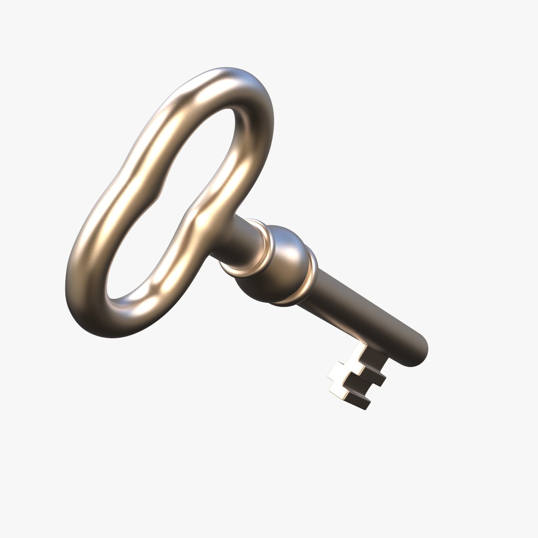 3D old key design v3 model - TurboSquid 1209127