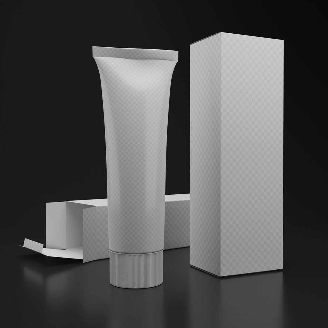 3D Model Cream Tube - TurboSquid 1863536