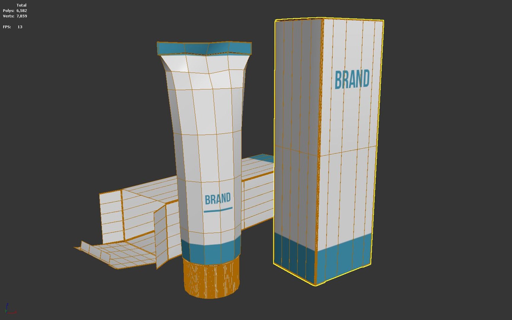 3D Model Cream Tube - TurboSquid 1863536