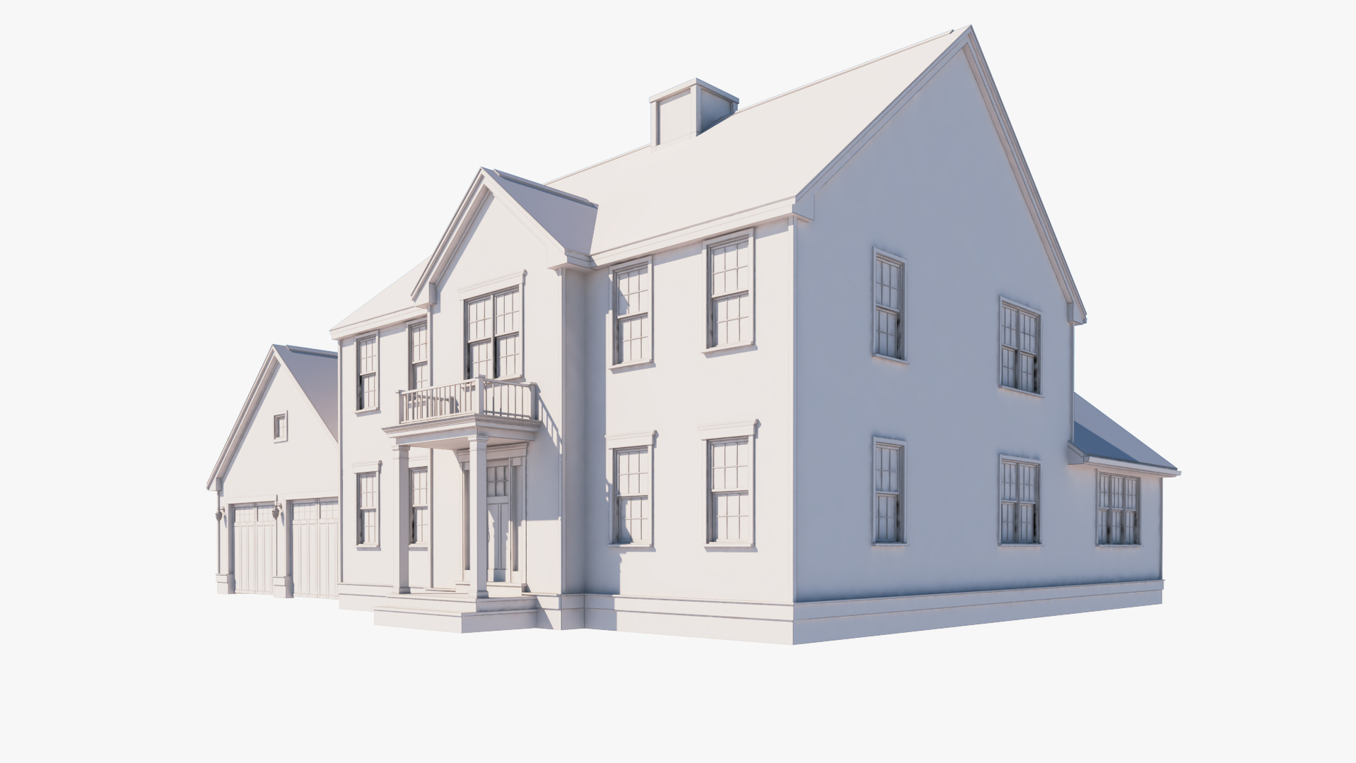 American house 3D model - TurboSquid 1571038