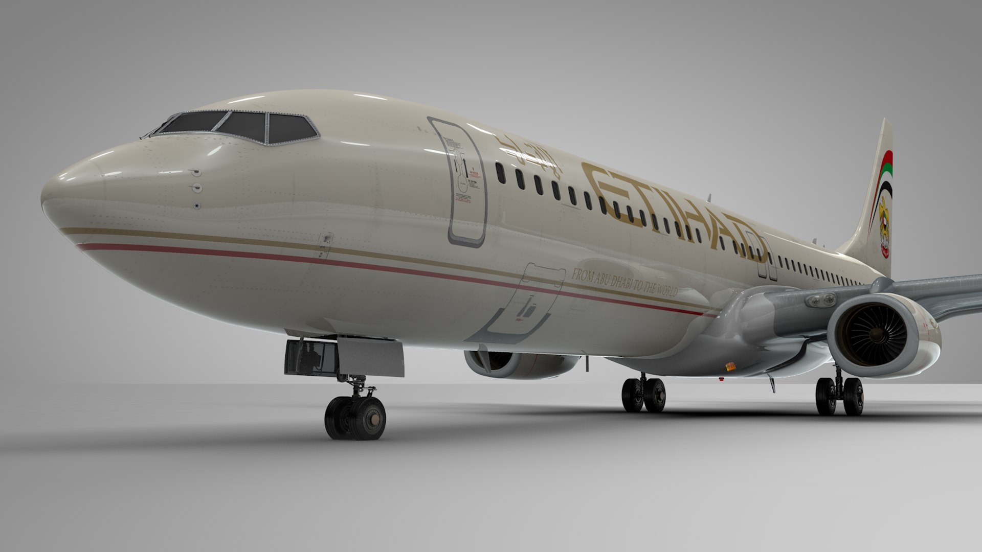 3D model etihad airways boeing 737-800 - TurboSquid 1469609