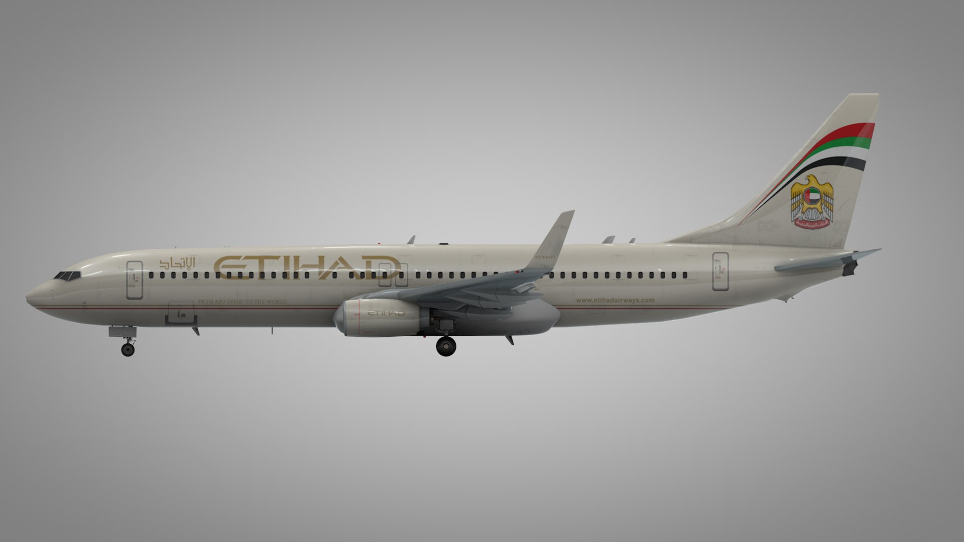 3D model etihad airways boeing 737-800 - TurboSquid 1469609