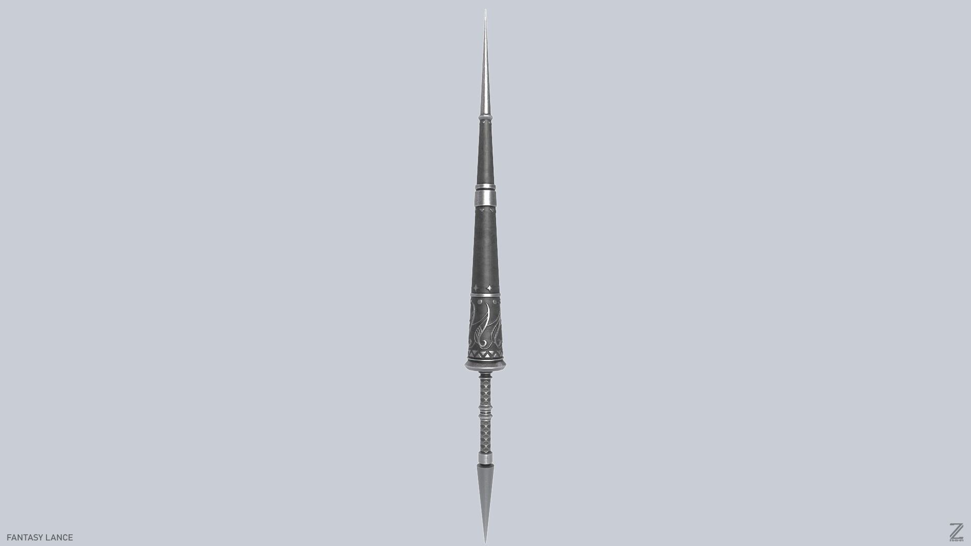 Fantasy Lance 3D Model - TurboSquid 2237663