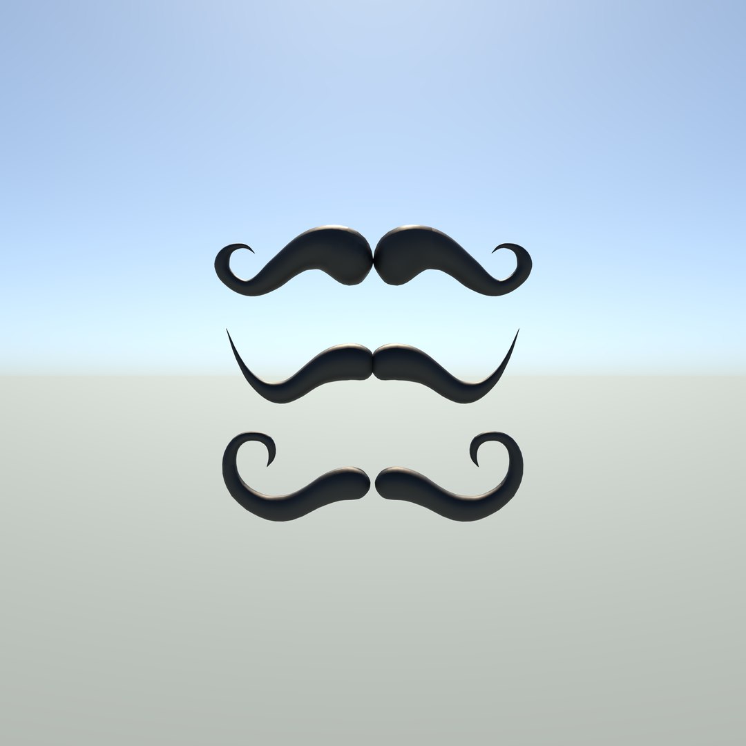 3D Moustache 3D Model Model - TurboSquid 2347875
