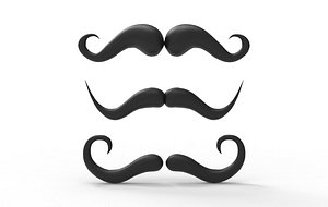 3D Moustache Models - Browse & Download Formats - TurboSquid