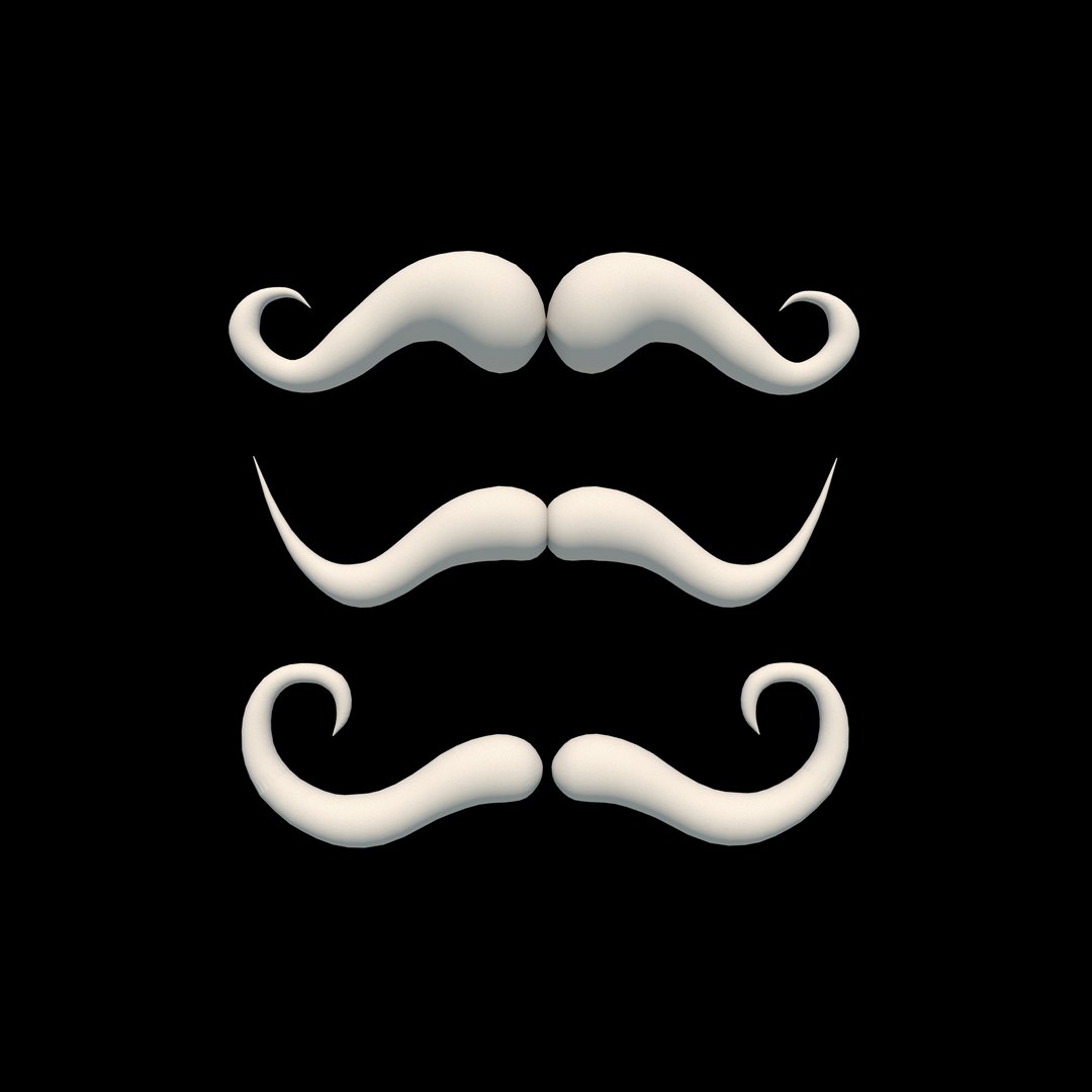 3D Moustache 3D Model Model - TurboSquid 2347875