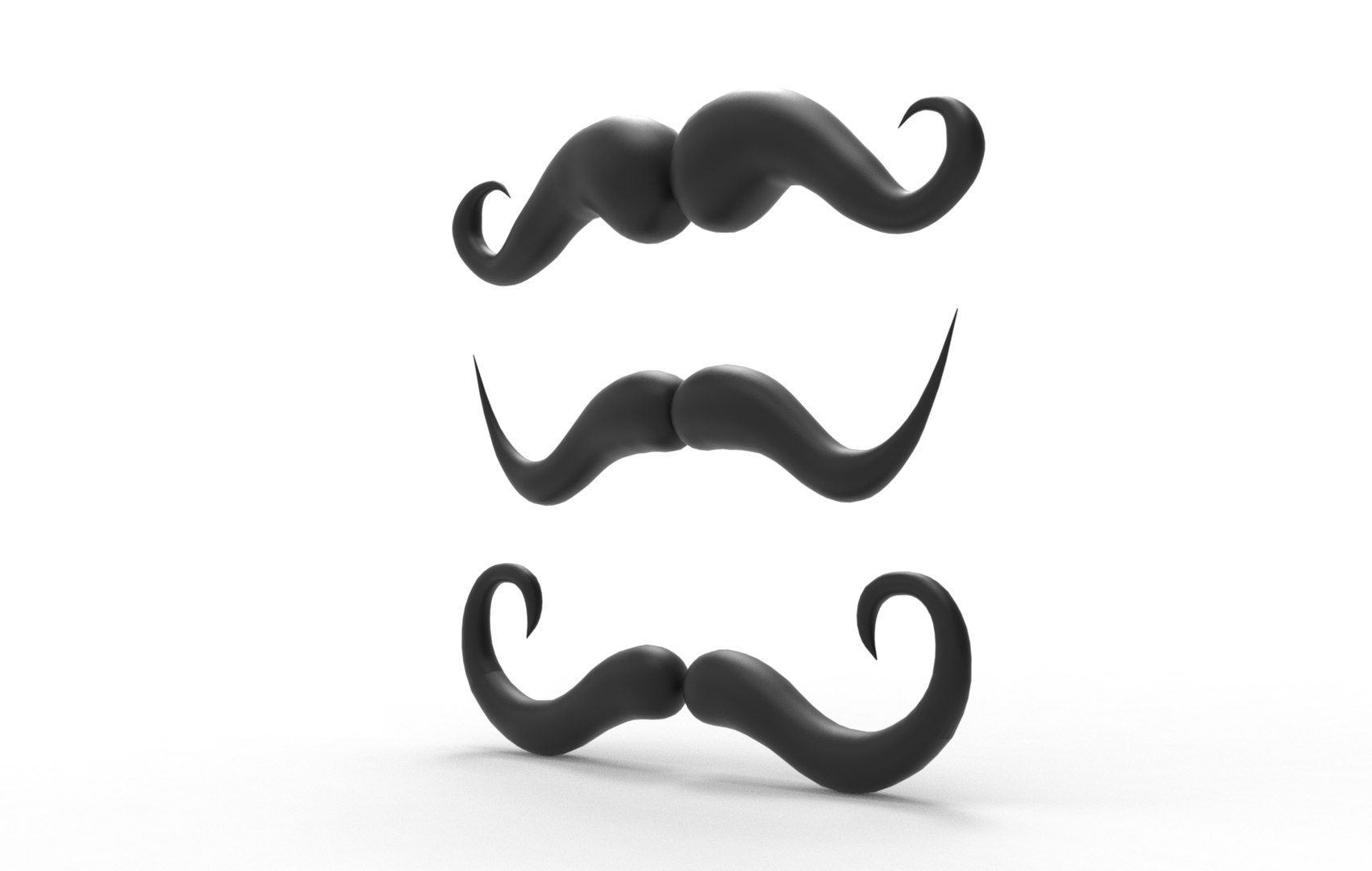 3D Moustache 3D Model Model - TurboSquid 2347875