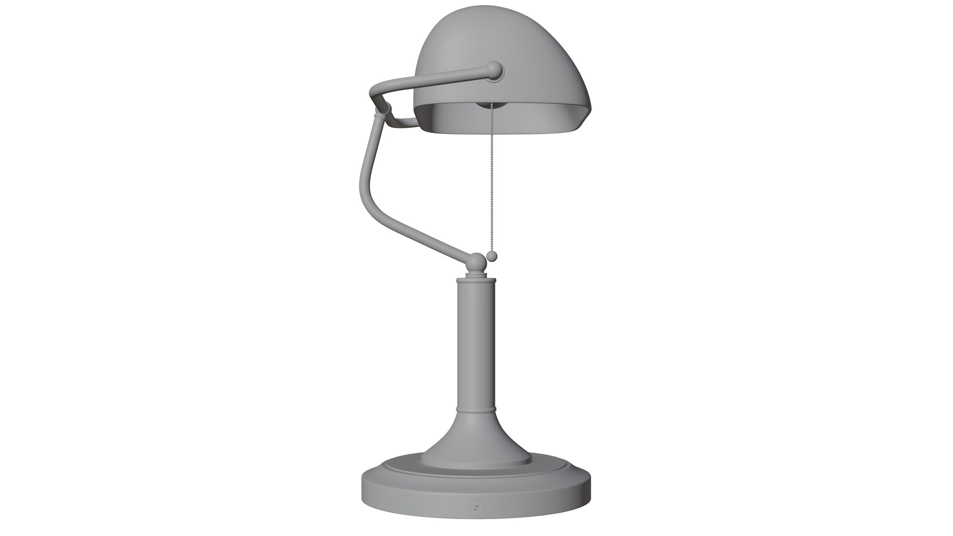 Banker Style Table Lamp 3D - TurboSquid 1977229
