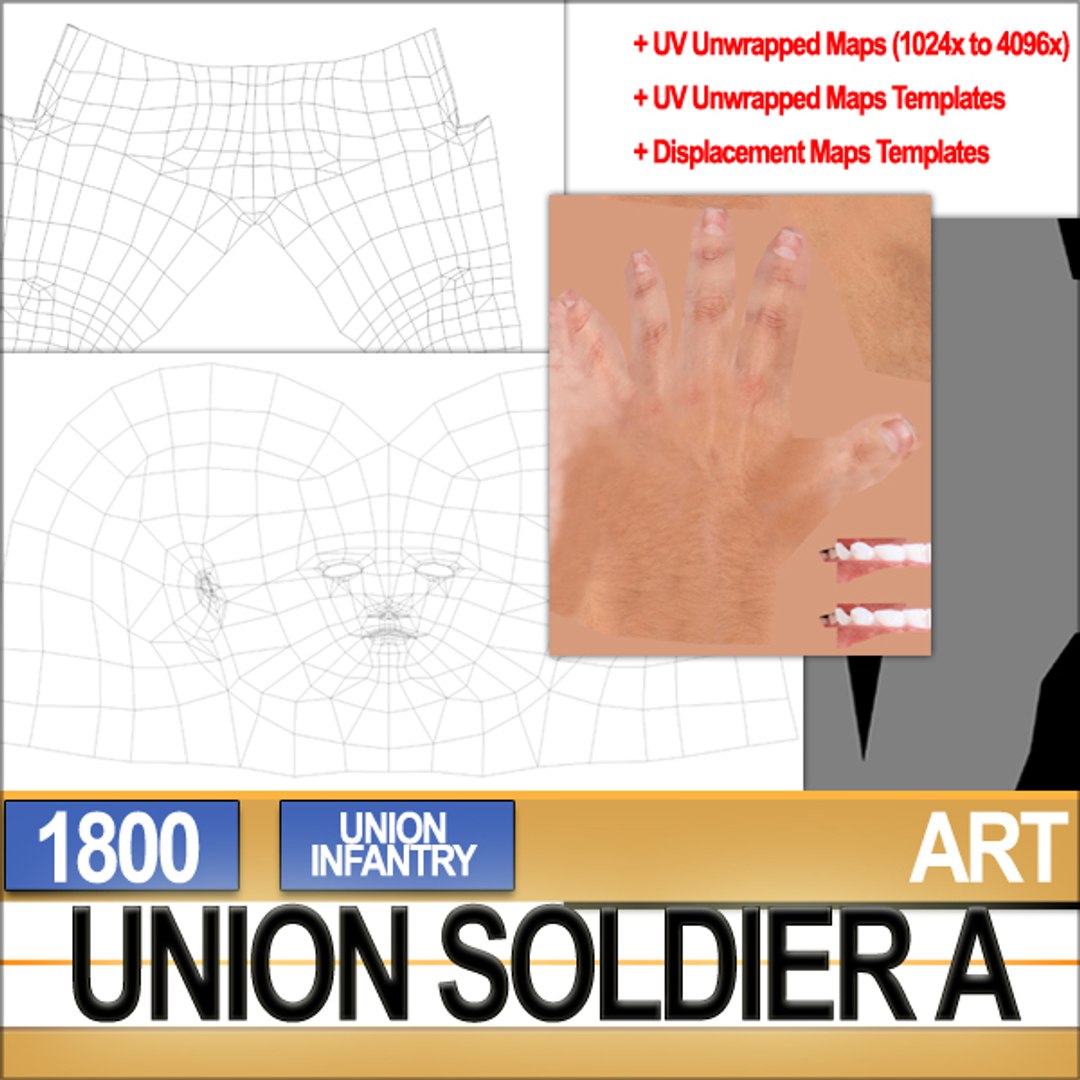 3dsmax Civil War Union Soldier