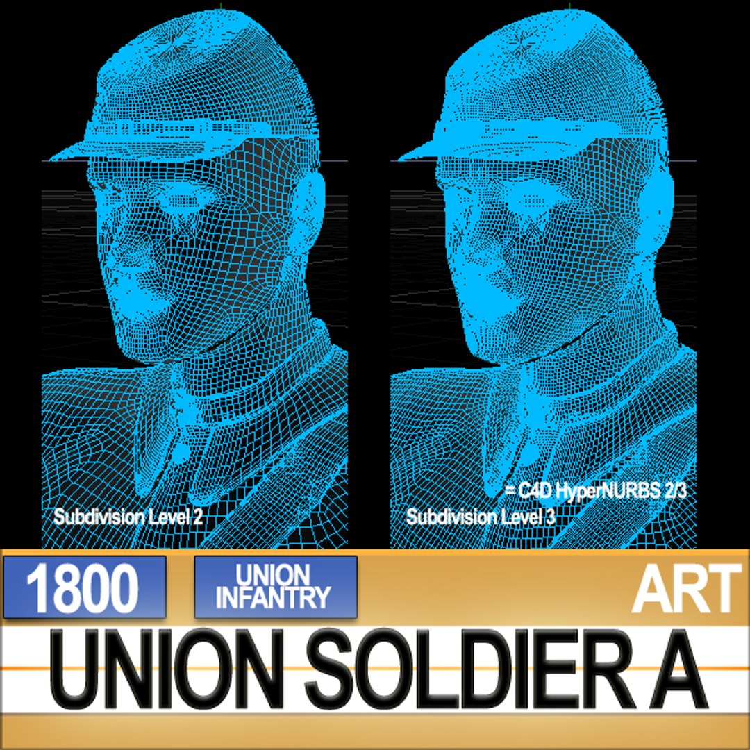 3dsmax Civil War Union Soldier