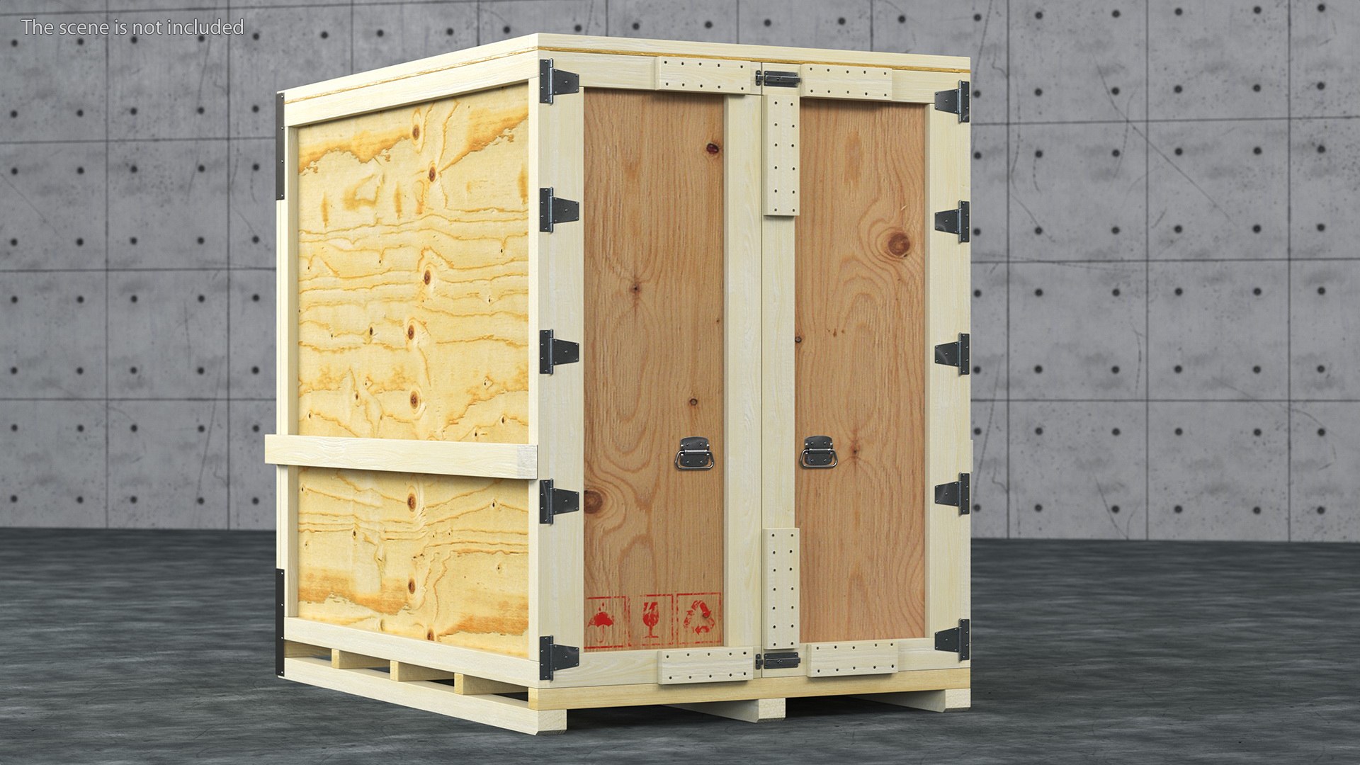 3D Wooden Shipping Crate - TurboSquid 1878020