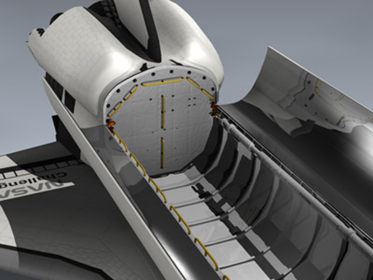 3d Space Shuttle Challenger Model