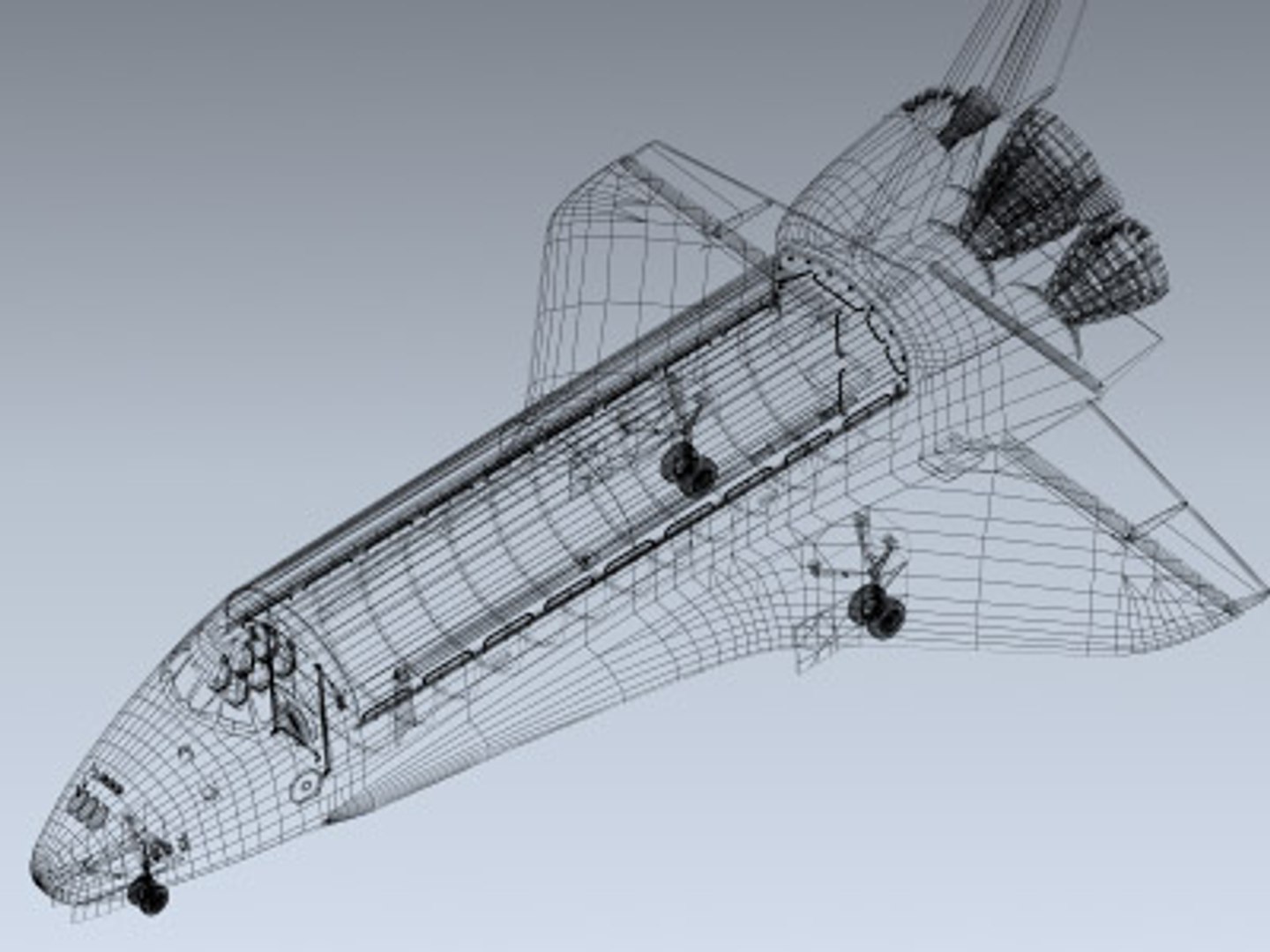 3d Space Shuttle Challenger Model