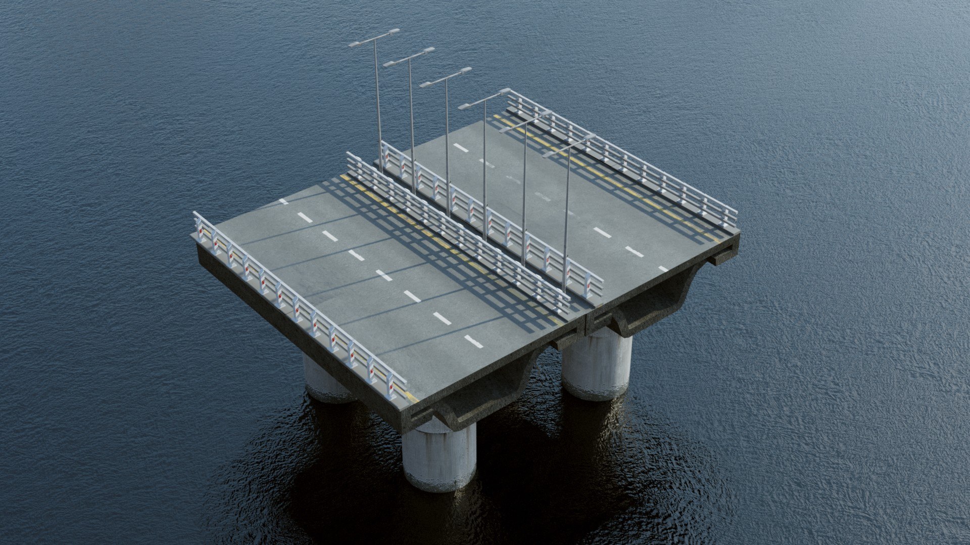 3D King Fahd Causeway Model - TurboSquid 2085228