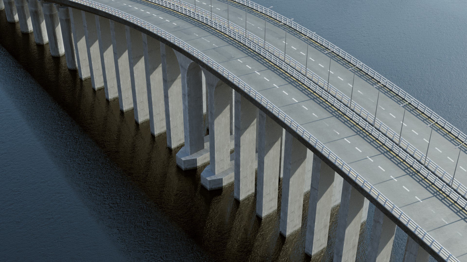 3D King Fahd Causeway Model - TurboSquid 2085228