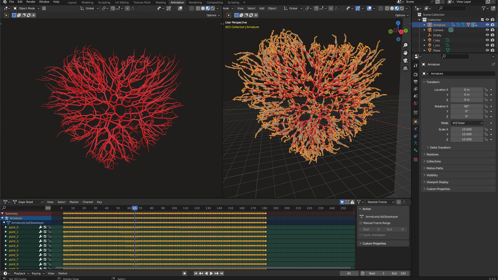 3D Unrolling Growing Heart Animation - TurboSquid 1957997
