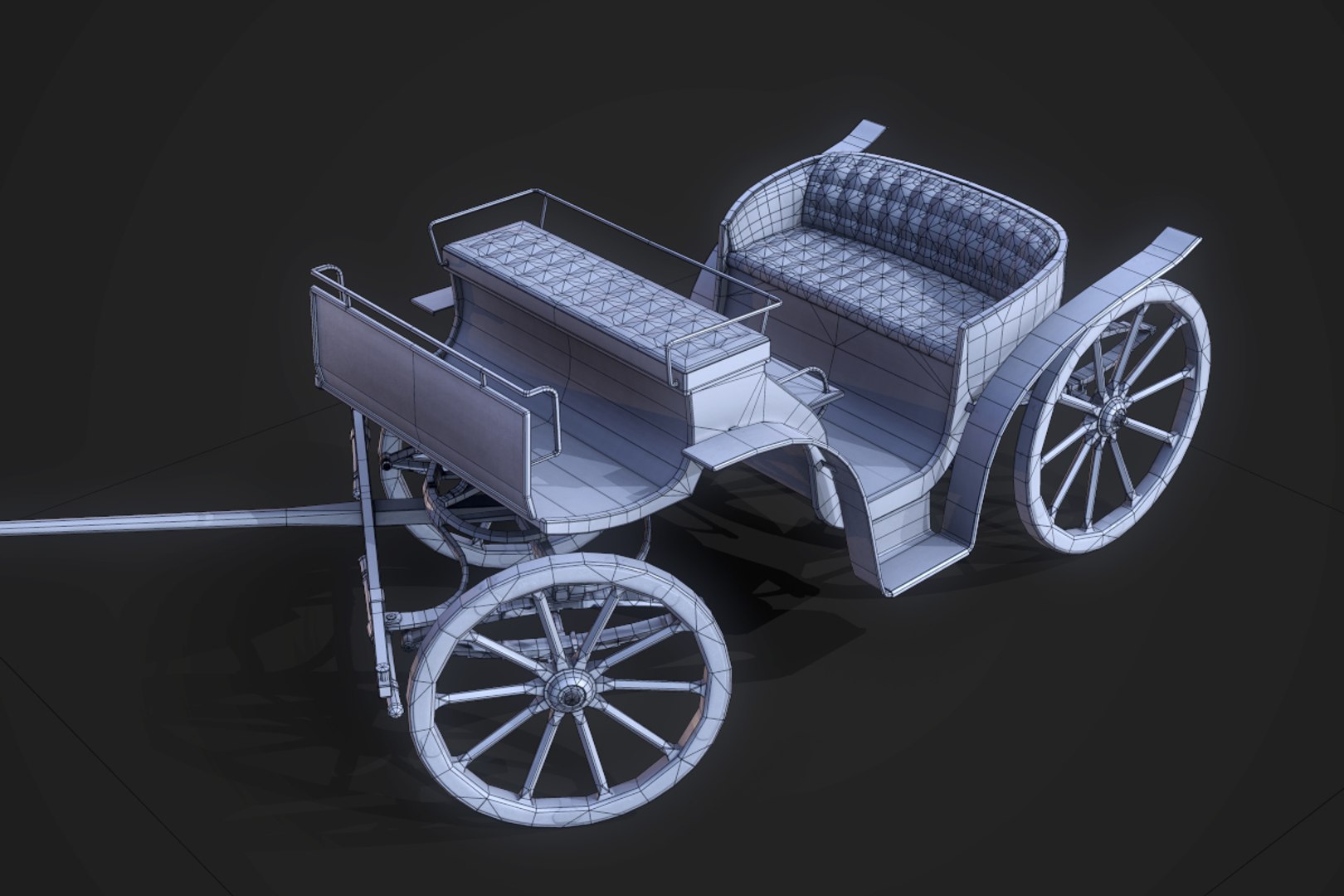 Retro Carriage 3D Model - TurboSquid 1656724