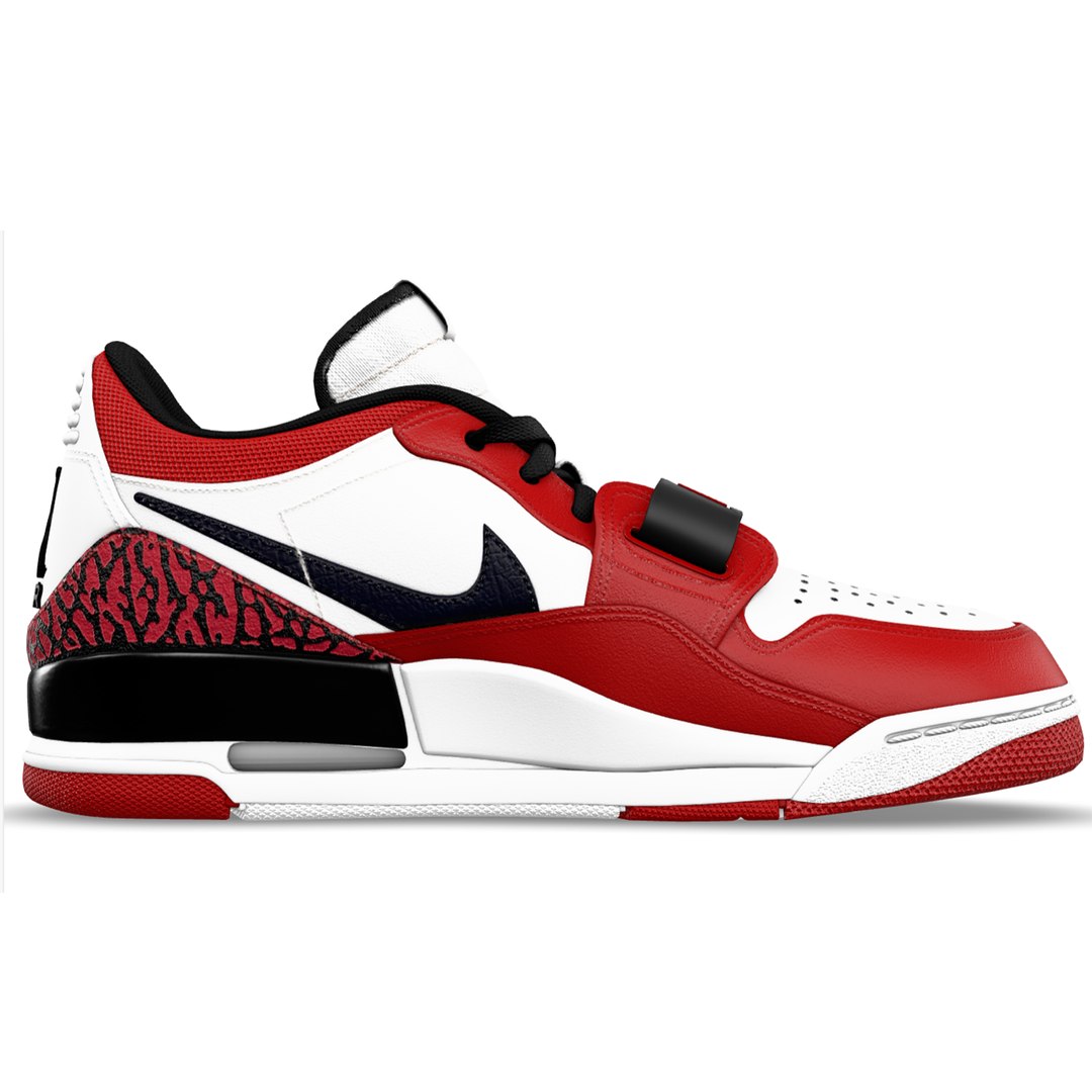 Jordan Legacy 312 Low Chicago Red 3D model - TurboSquid 2175292