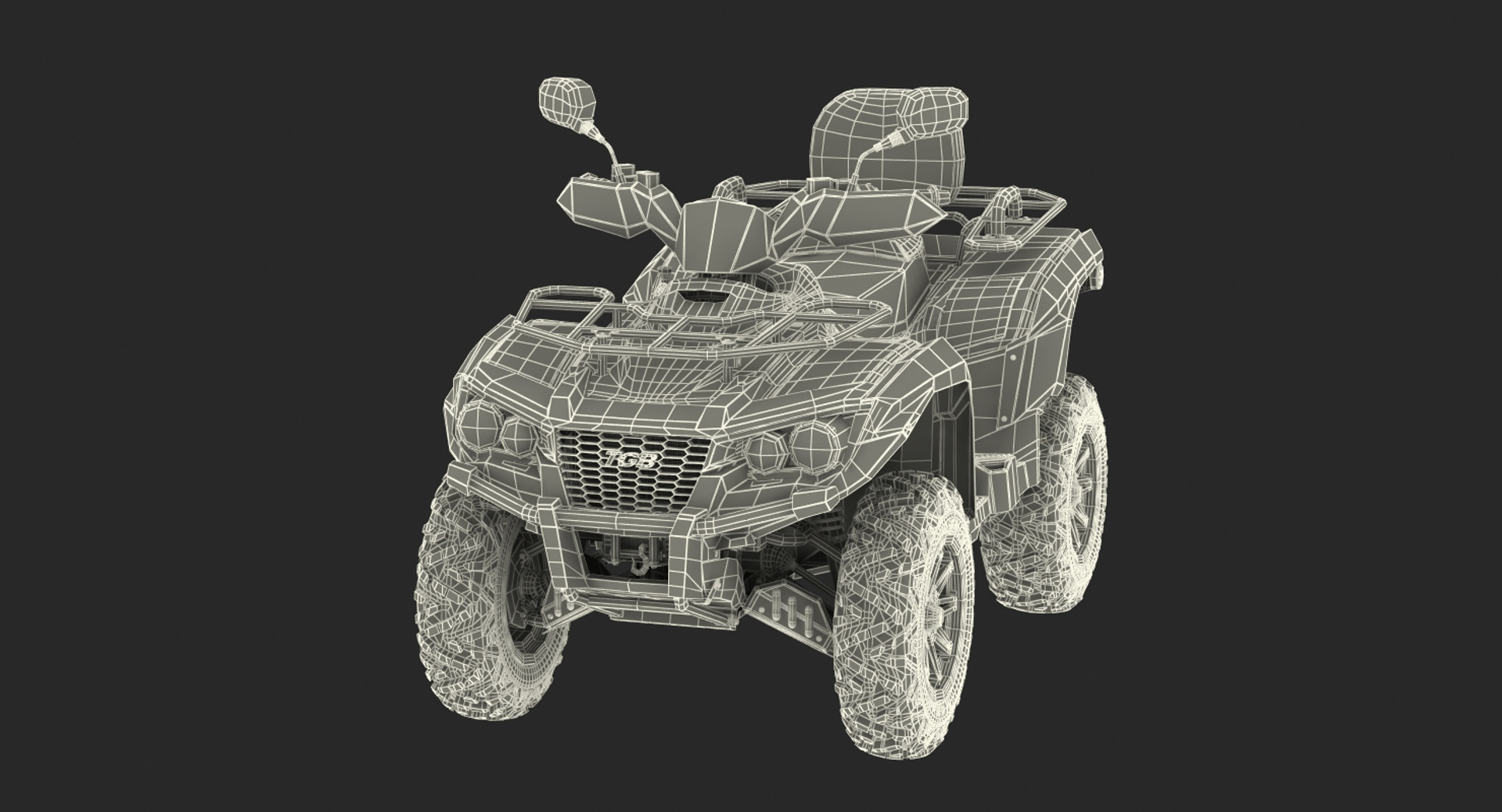 3d Model Atv Wheeler Bike Generic