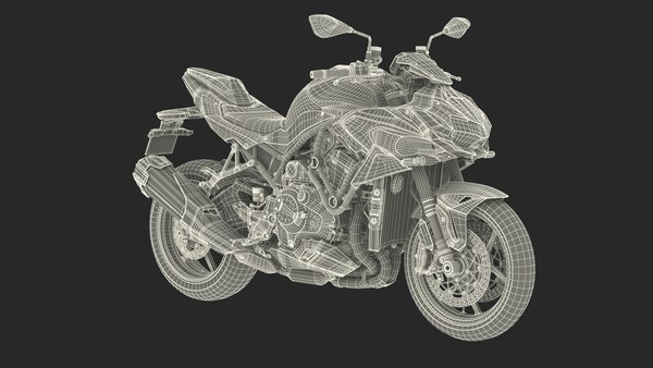 modelo 3d Moto deportiva, motocicleta aparejada - TurboSquid 2162351