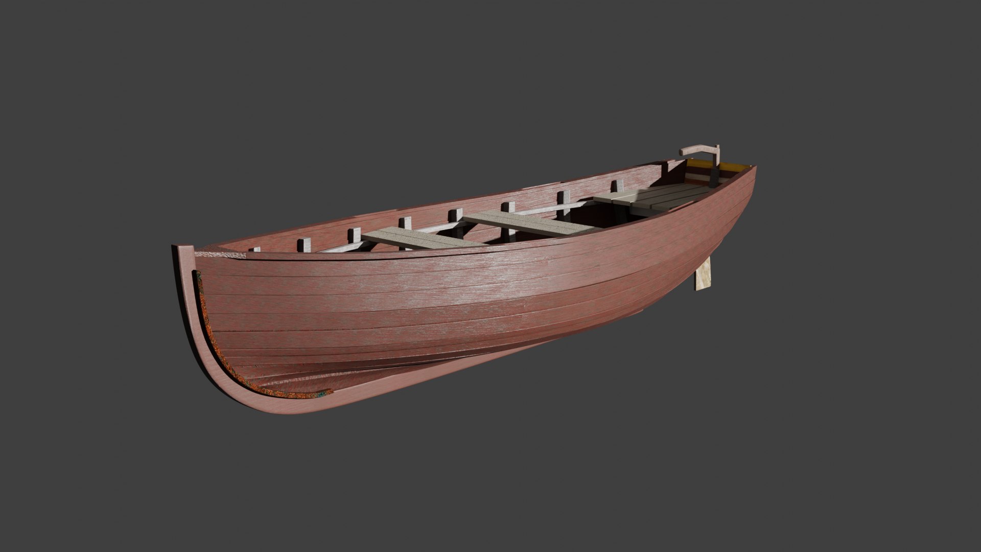 Free 3D Wooden Boat Vessel - TurboSquid 2400755
