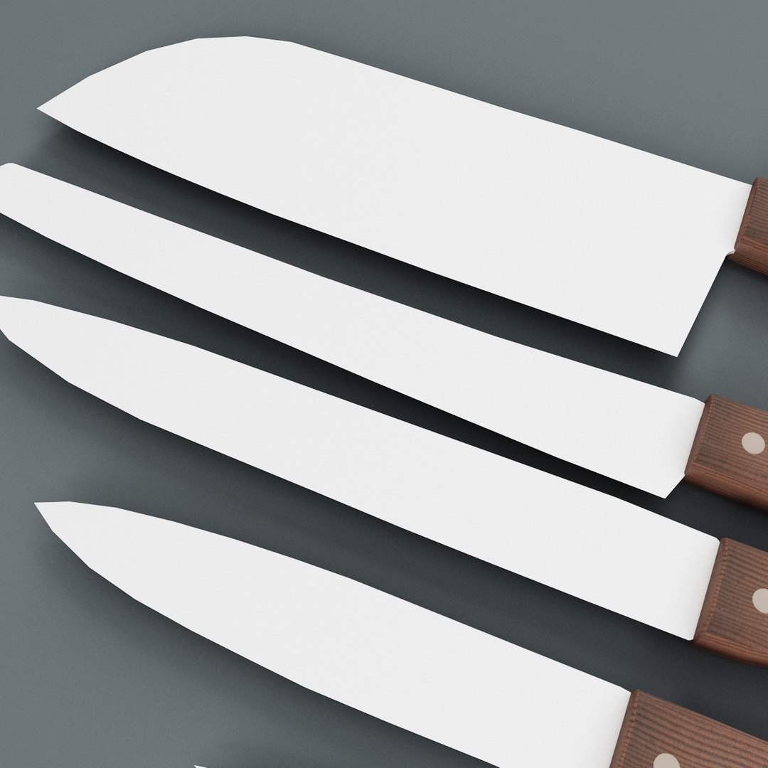 kitchen knives v1 c4d