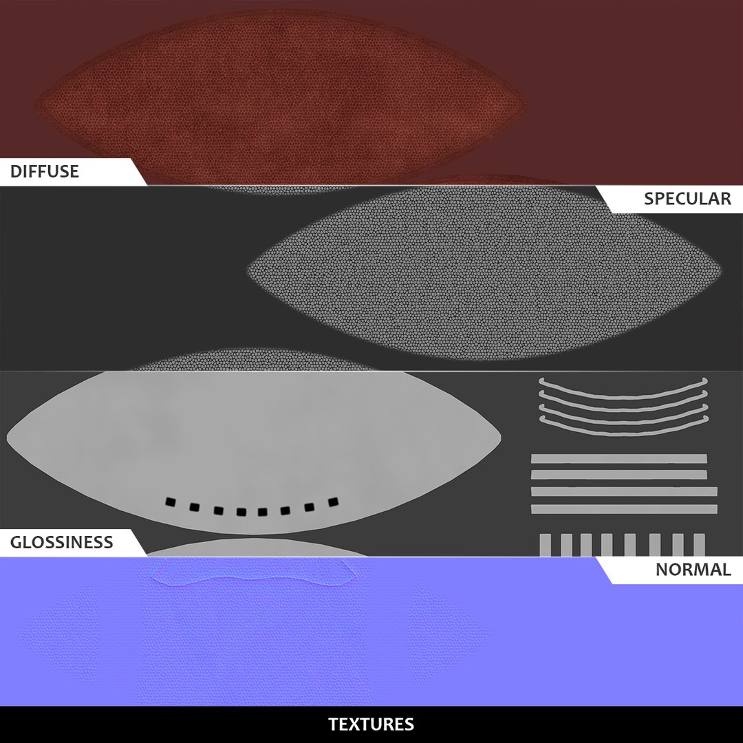 3D Generic Football - TurboSquid 1462284