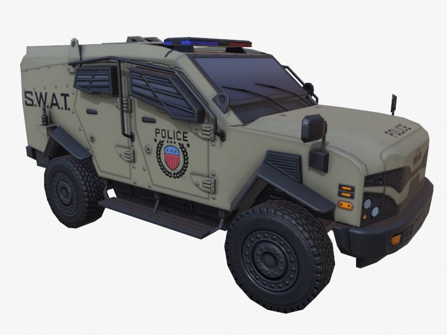 Car Armored Dust Swat 3D Model - TurboSquid 1421513