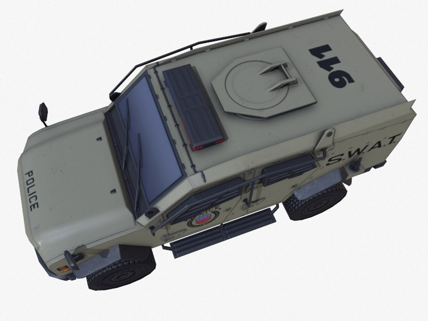 Car Armored Dust Swat 3D Model - TurboSquid 1421513