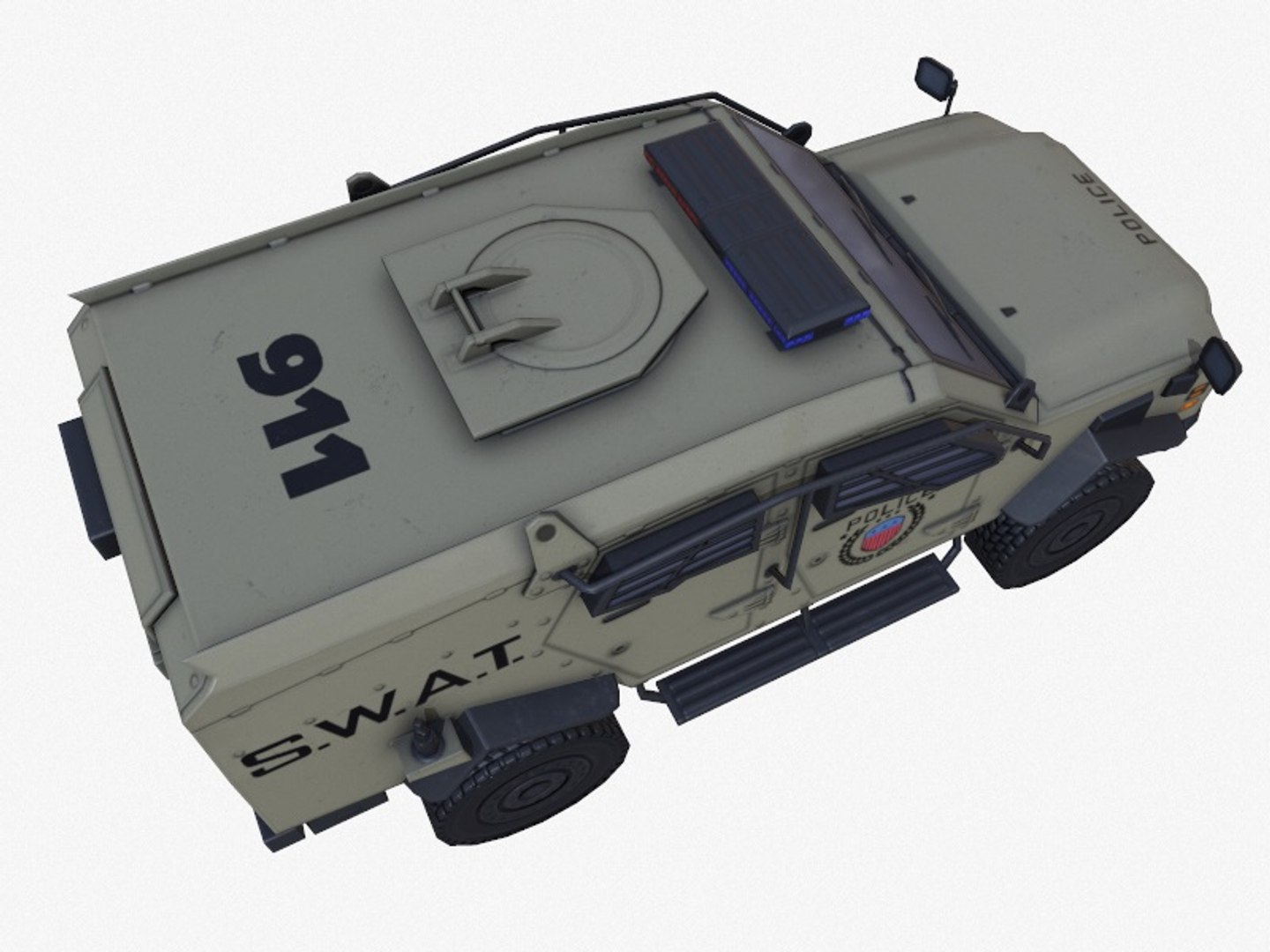 Car Armored Dust Swat 3D Model - TurboSquid 1421513