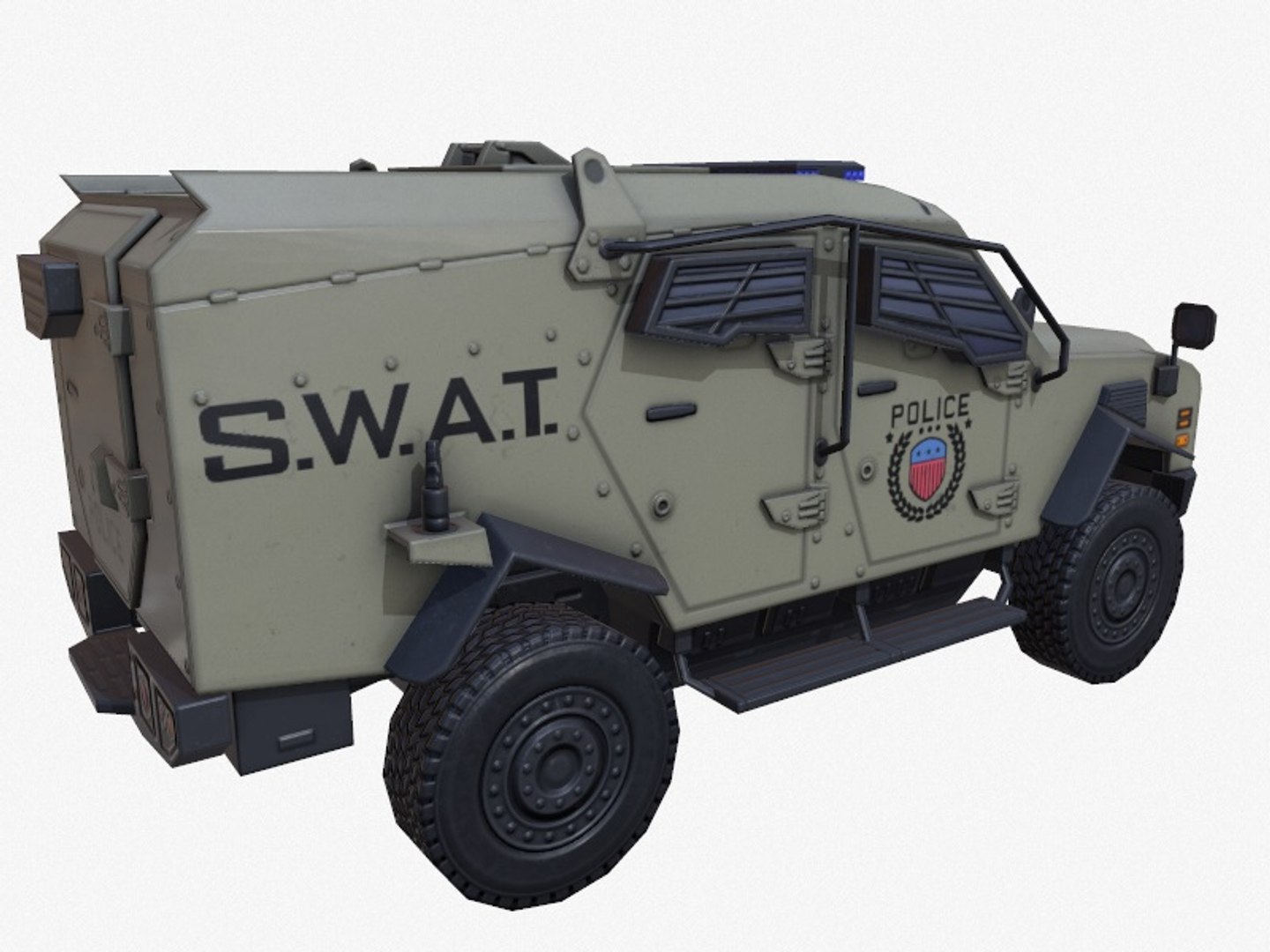 Car Armored Dust Swat 3D Model - TurboSquid 1421513