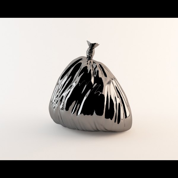 3d garbage bag model