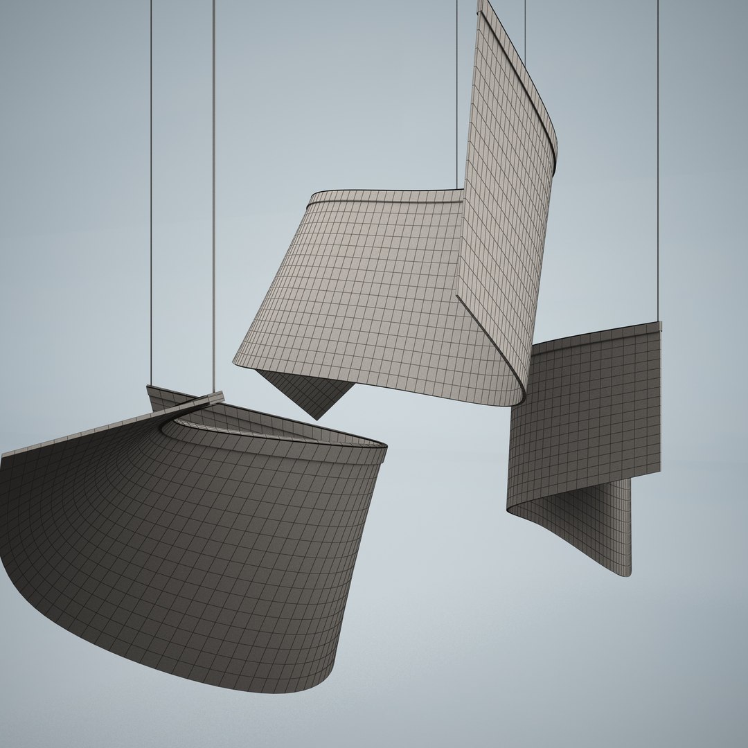 3D Model Rinkle LED Pendant HD - TurboSquid 2355802