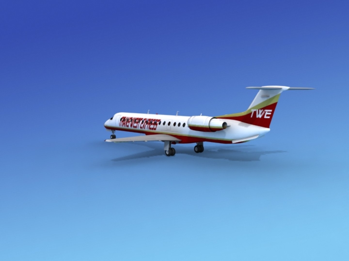 3d Model Embraer Erj