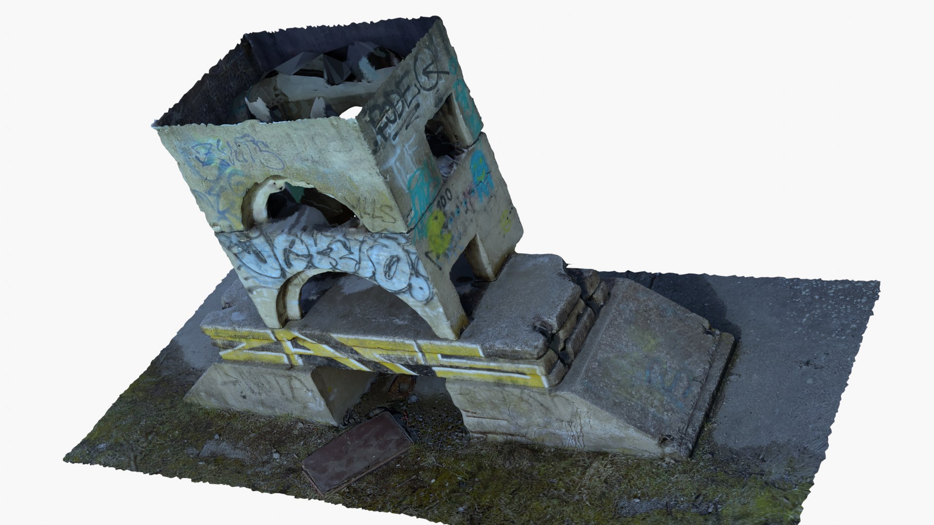 Concrete structure 3D model - TurboSquid 1697221