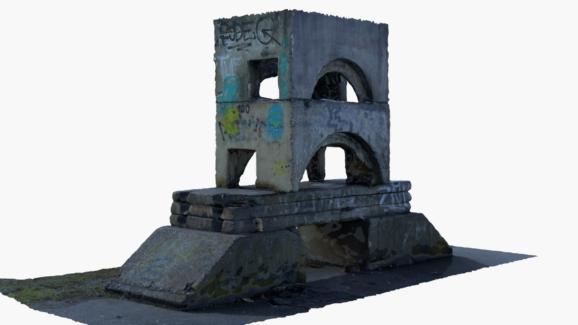 Concrete structure 3D model - TurboSquid 1697221