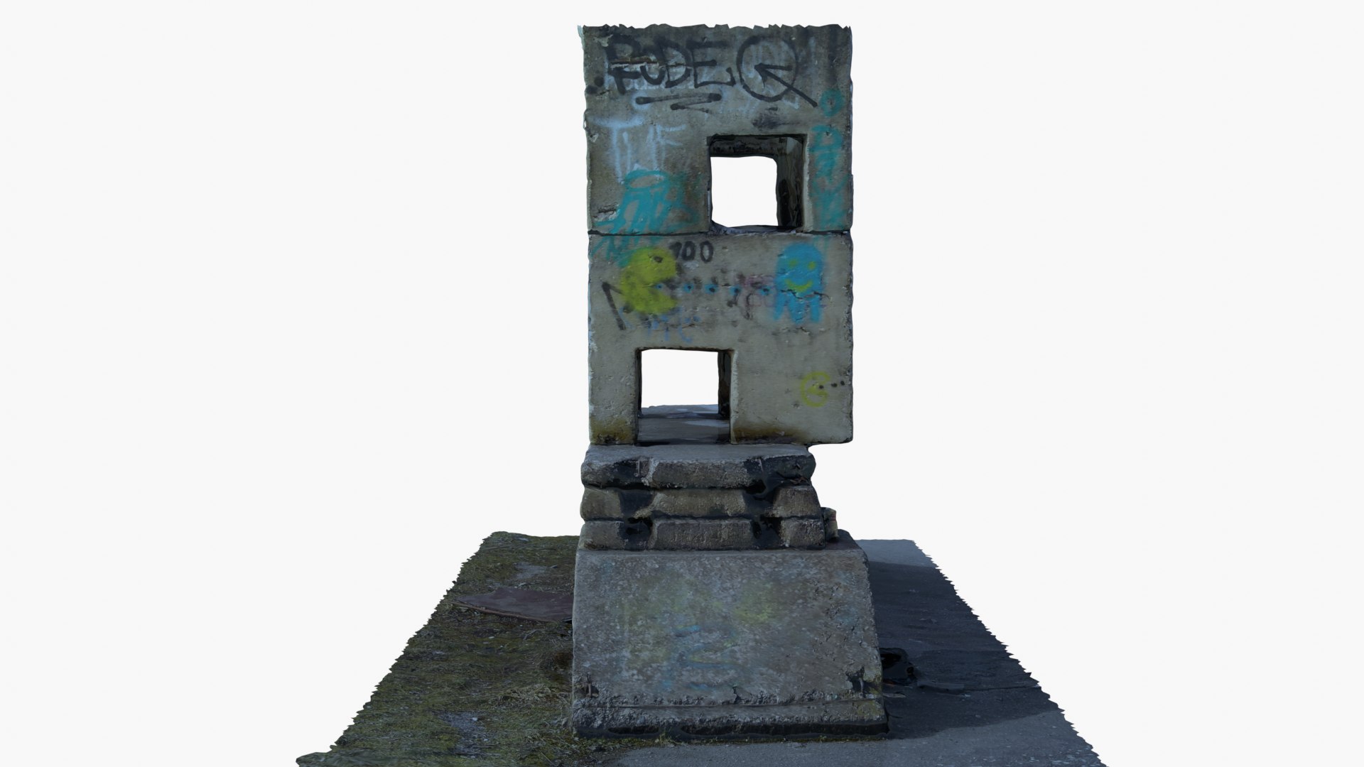 Concrete structure 3D model - TurboSquid 1697221