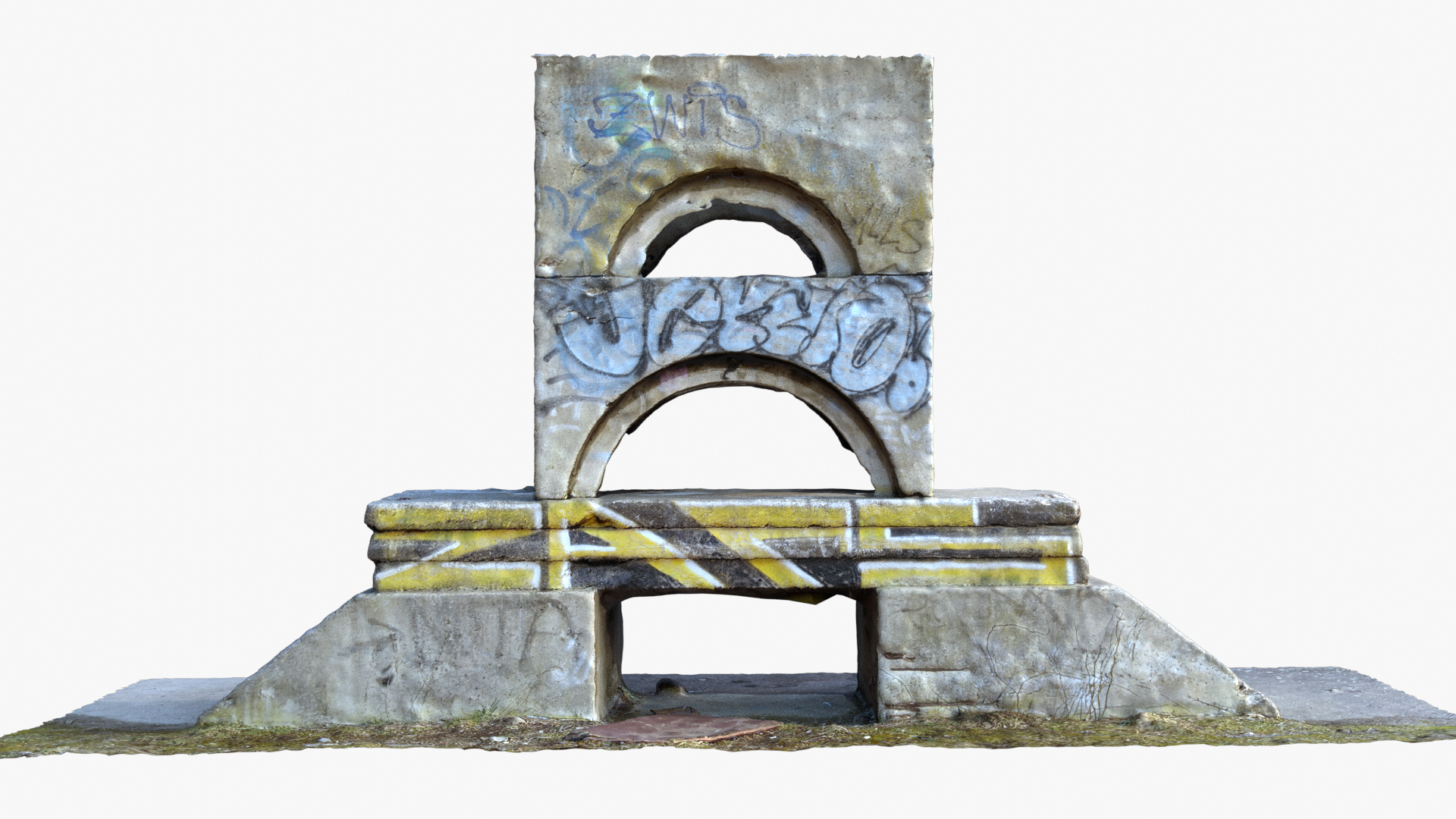 Concrete structure 3D model - TurboSquid 1697221