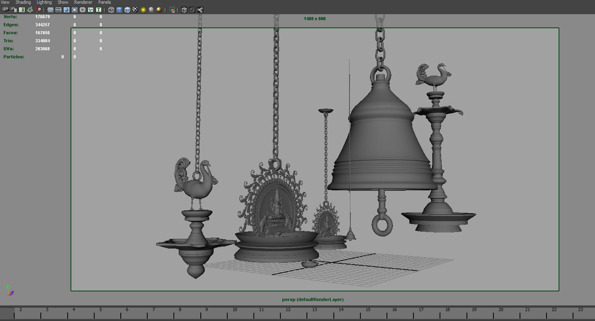 Antique Lights Lamp 3D Model - TurboSquid 1664724