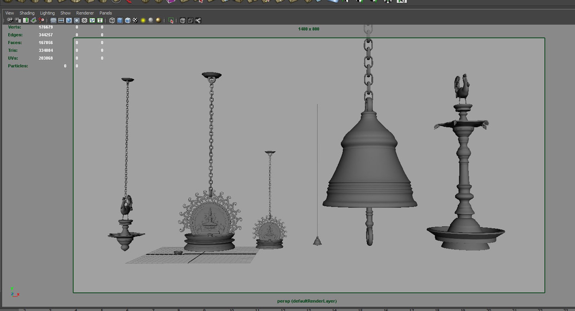 Antique Lights Lamp 3D Model - TurboSquid 1664724