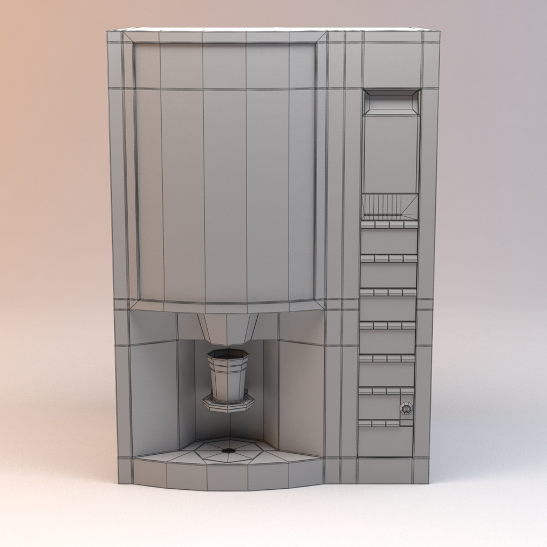 Coffee Vending Machine 3d Model