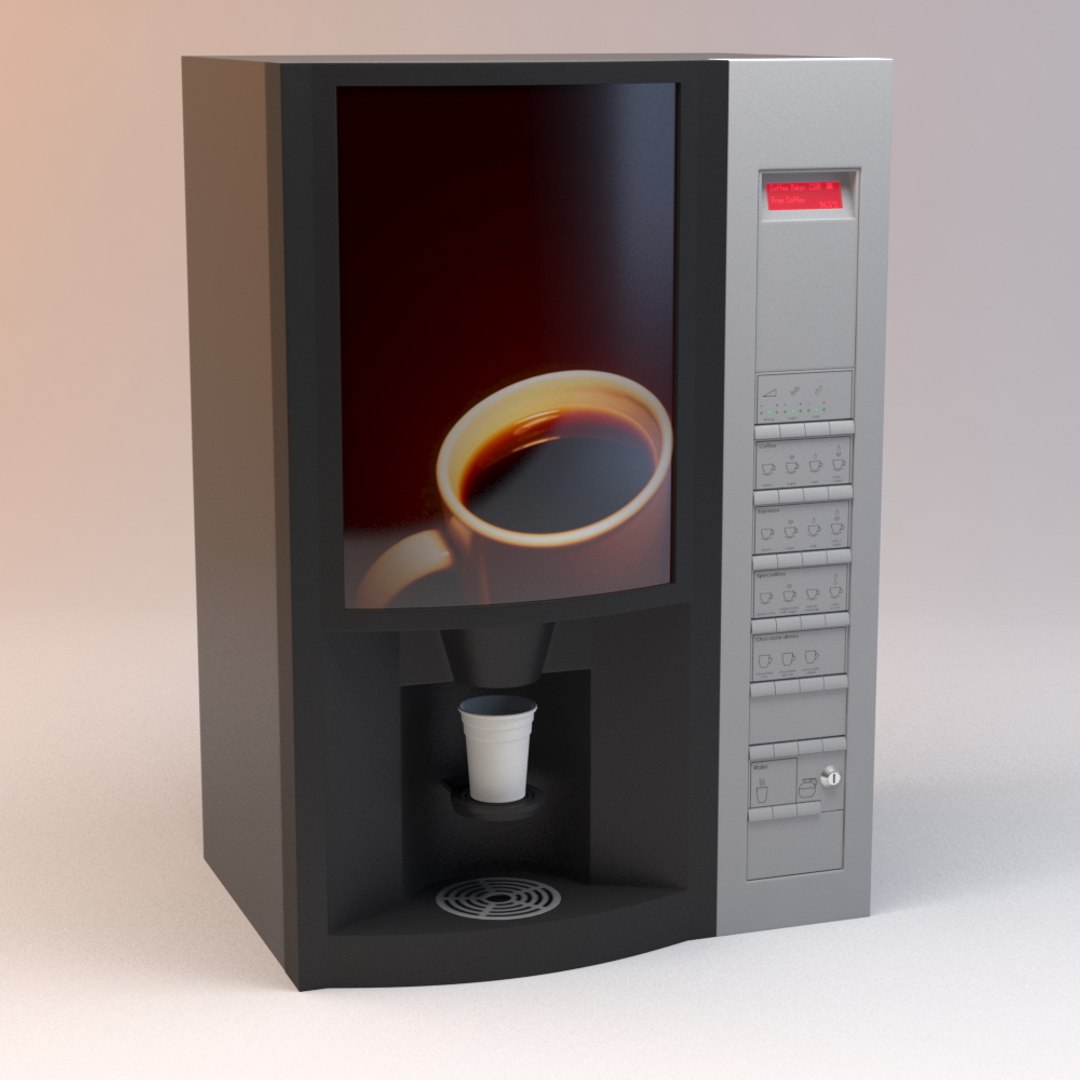 Coffee Vending Machine 3d Model