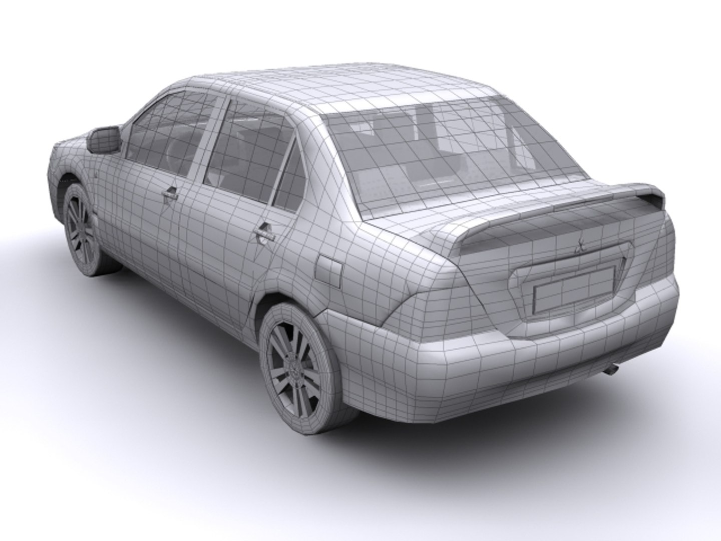 3d mitsubishi lancer model