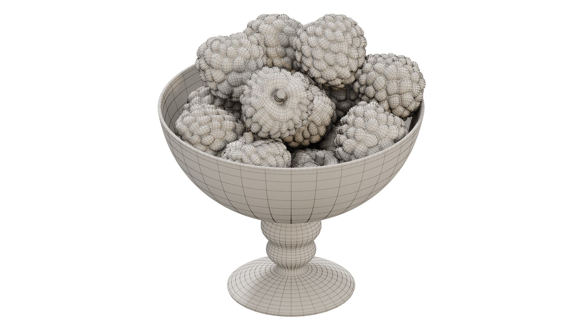 3D Glass Footed Fruit Set 11 - TurboSquid 1953753