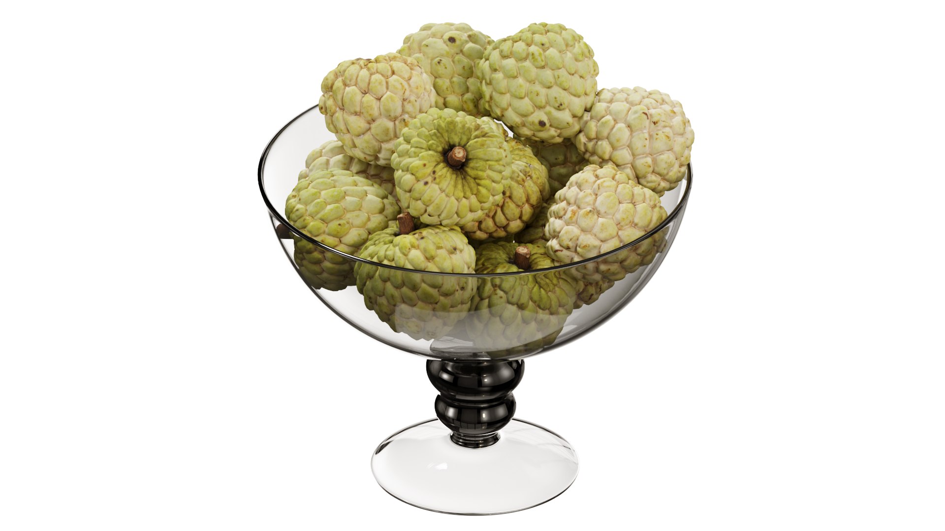 3D Glass Footed Fruit Set 11 - TurboSquid 1953753
